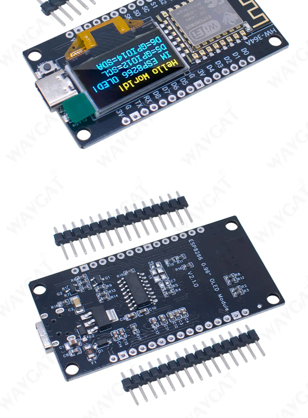 Nodemcu Esp8266 Development Board With Oled Display & Type-c Usb - Oem