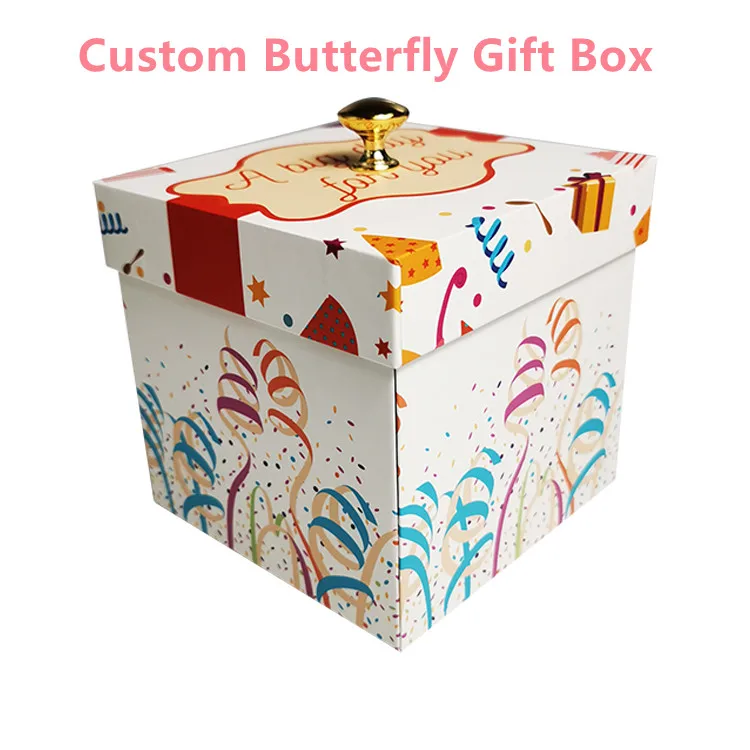 Promotion Custom Print Party Wedding Favors Gifts Box Guest Pop Up ...