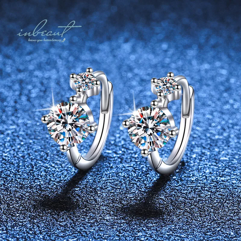 Silver 925 Original Diamond Test Past Total 1 Carat Brilliant Cut D ...