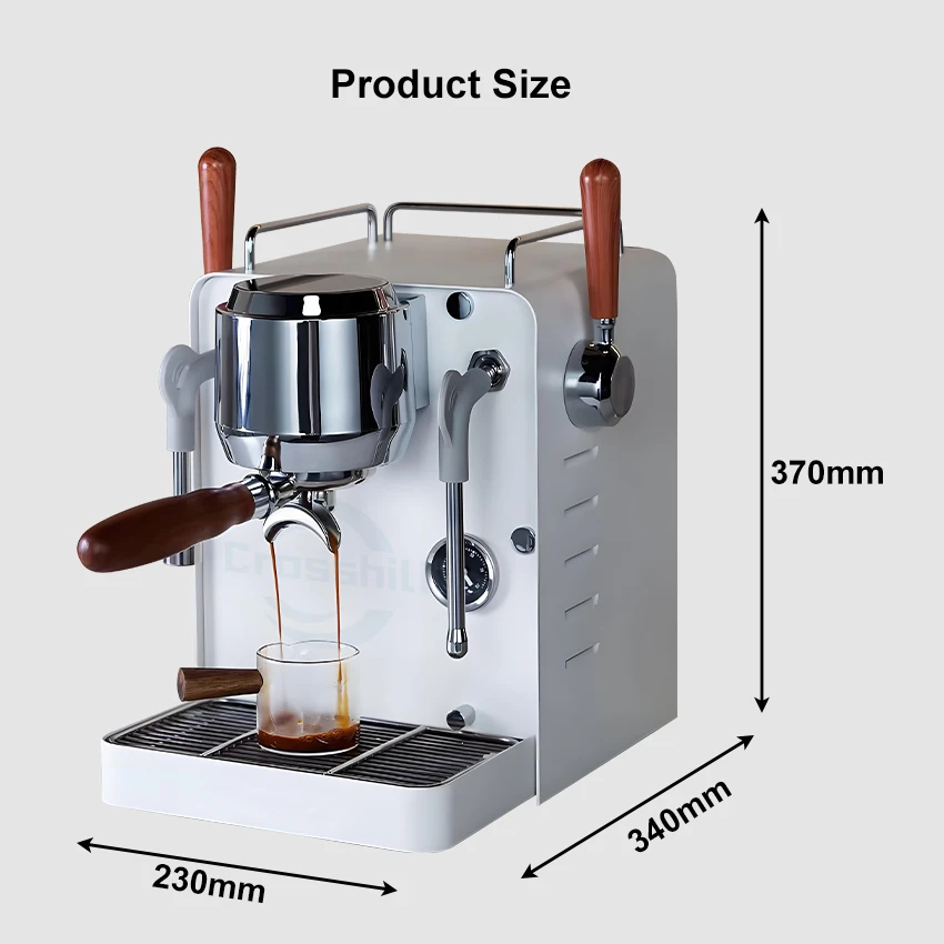 58mm Extraction System Pressure Gauge Semi Automatic Coffee Maker