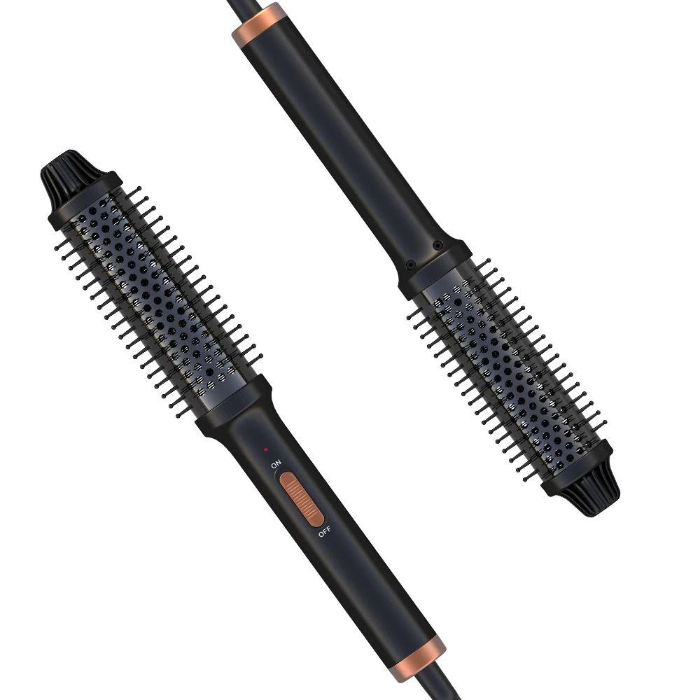 Multi Function Head Hot Curl Wand Round Brush Styler Ptc Heated Hair ...