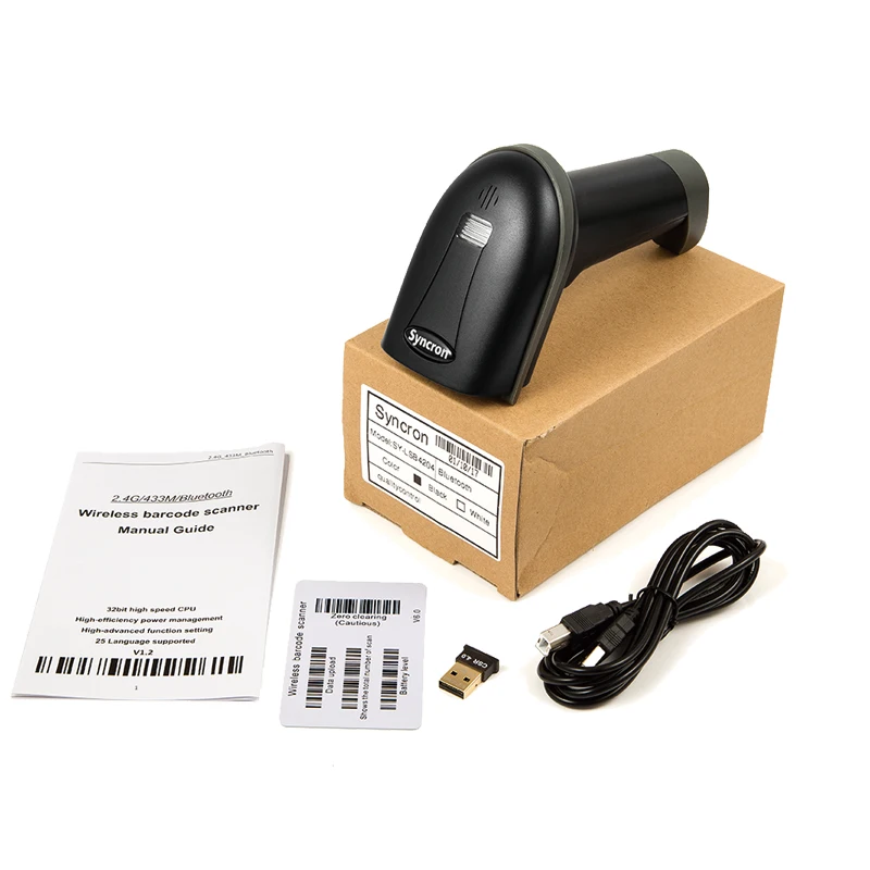 2.4ghz Usb Handheld 1d Barcode Scanner With Memory For Pos Warehouse ...