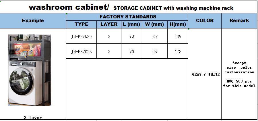 Washing Machine Storage Rack Scandinavian Space-saving Waterproof And ...