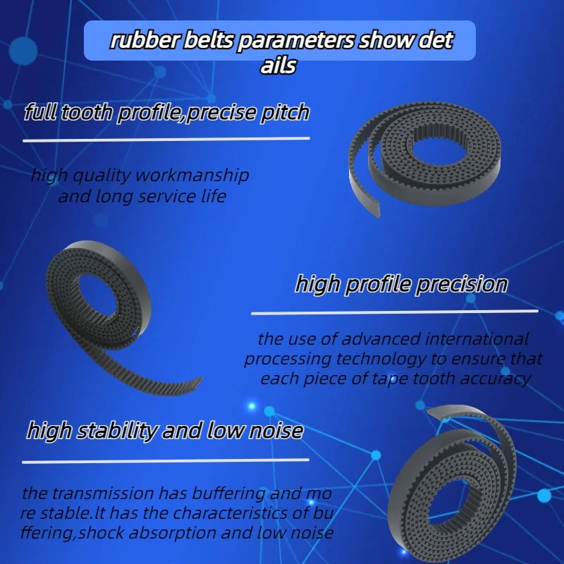 Circular Arc Tooth Rubber Synchronous Belt 8m Single-sided Circular Arc ...