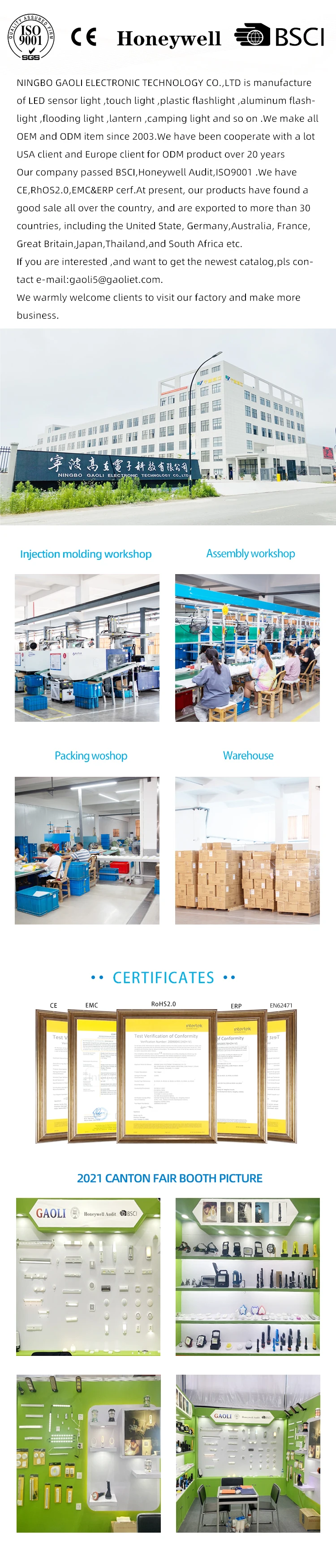 NEW 2 In1 Emergency Sensor Light with Torch Light PIR