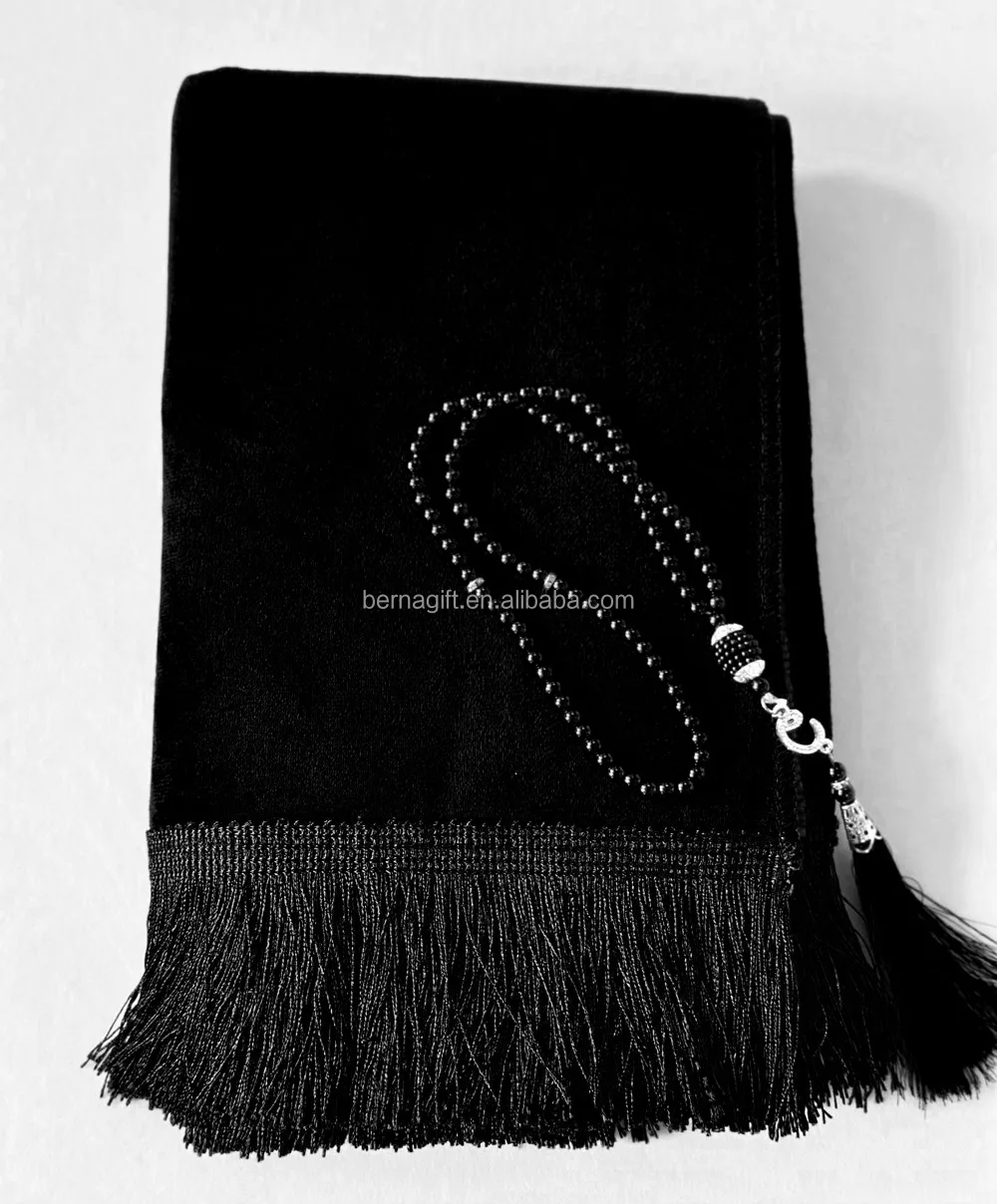 Islamic Eid Mubarak Muslim Prayers Portable Pray Mat With 99 Tasbih ...