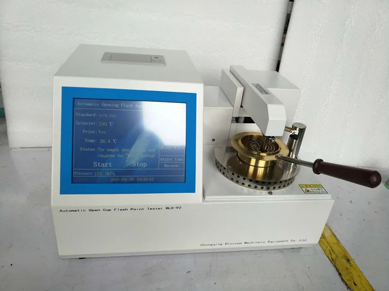 Pyrolysis Oil Flash Point Test Equipment - Precision & Safety