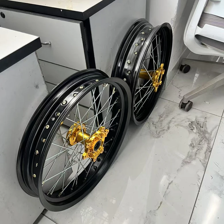 Fit Sur Ron Ultra Bee 17 Inch Wheel Set Bi-Color Rims Electric Bike ...