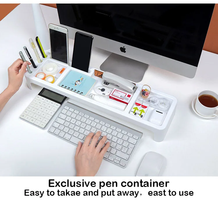 Office Desk Stationary Holders Memo Tray Table Shelf Keyboard Rack ...