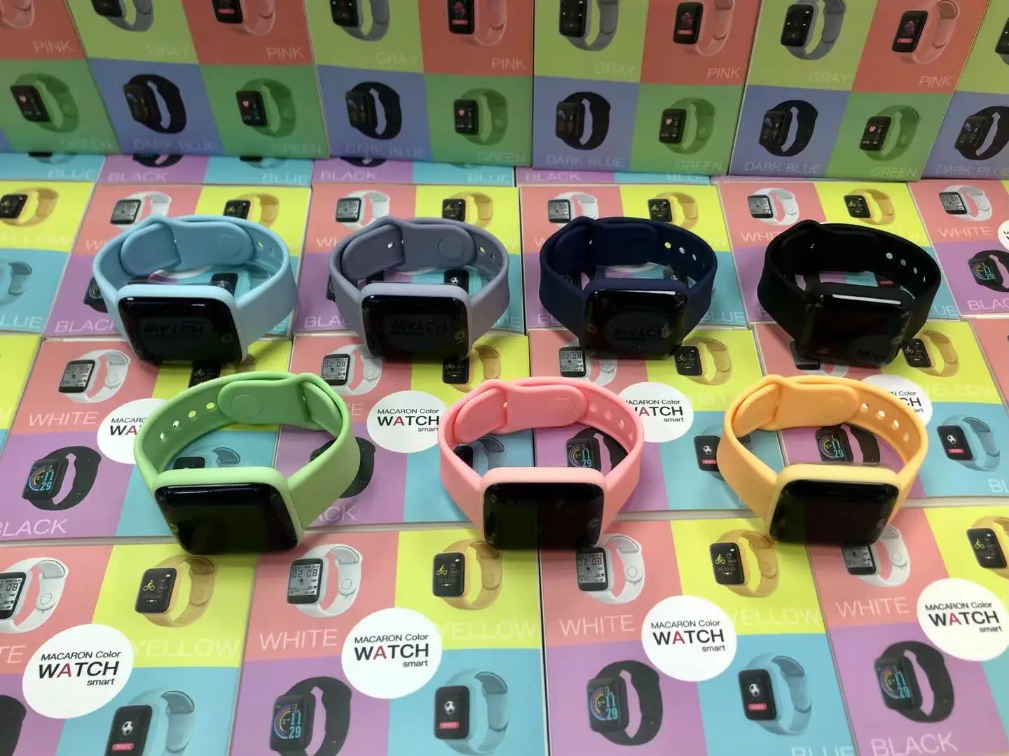 Smart Watch Macarons D20 Y68 2022 Hot Selling Amazon Fitpro Reloj ...