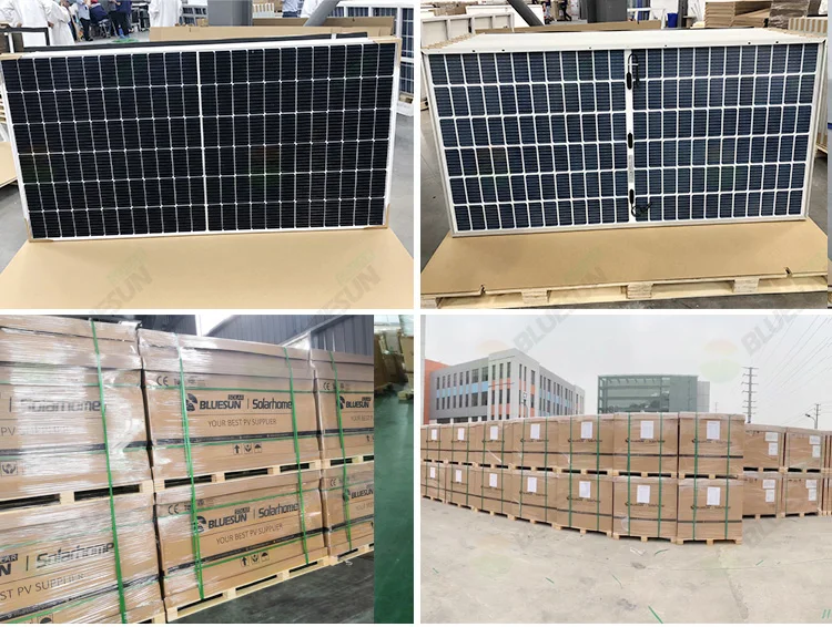 Bluesun Mono Bipv Double Glass Solar Panel Monocrystalline 380w Solar Panels Perc Bifacial 380w ...