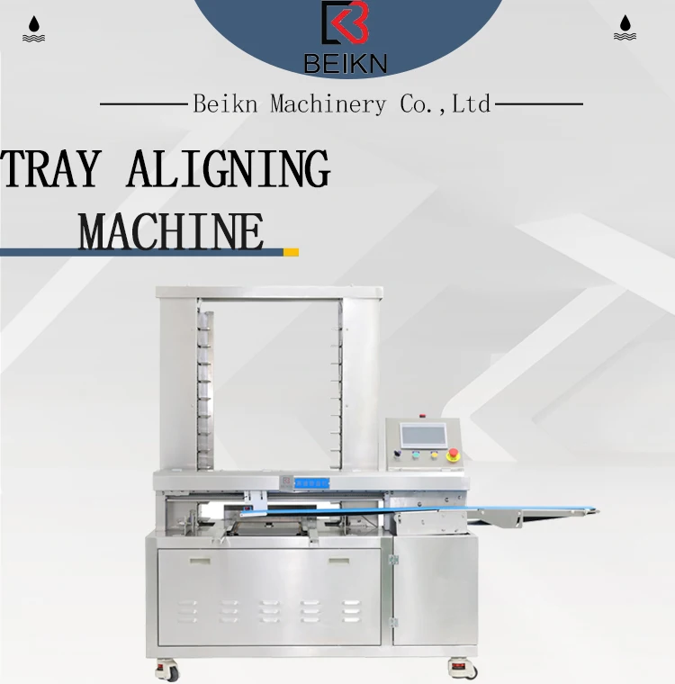 High Quality Fully Automatic Mooncake Maamoul Toast Bread Tamale Bakery Tray Arranging Aligning ...