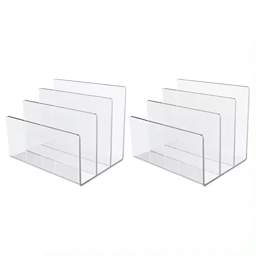 Clear Acrylic Magazine File Holder Acrylic Desk Organizers And ...