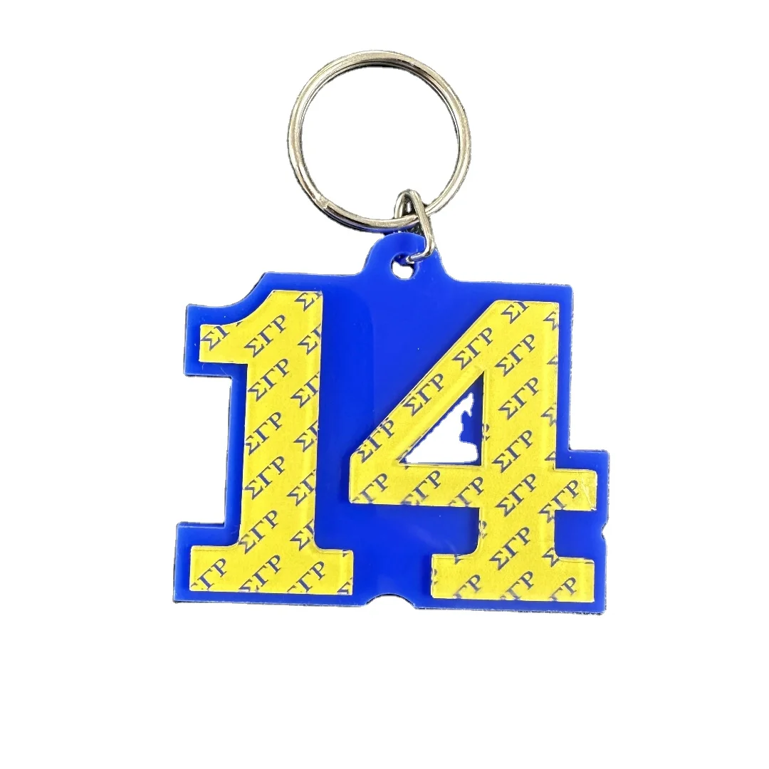 Fashion Zeta Phi Beta Sorority clear Acrylic Keychains High Quality ...