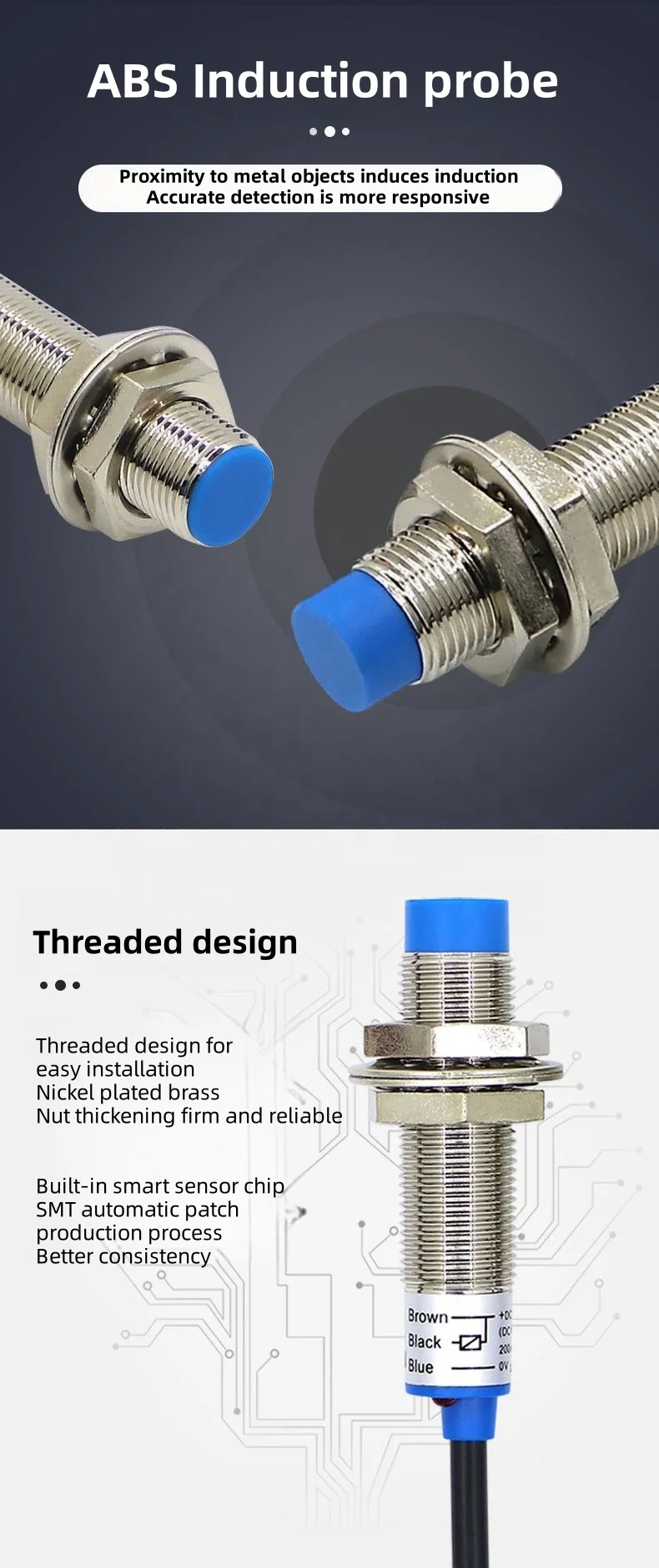 Proximity Sensor Datasheet 24v Lj12a3-2-z/by Pnp Proximity Switch ...