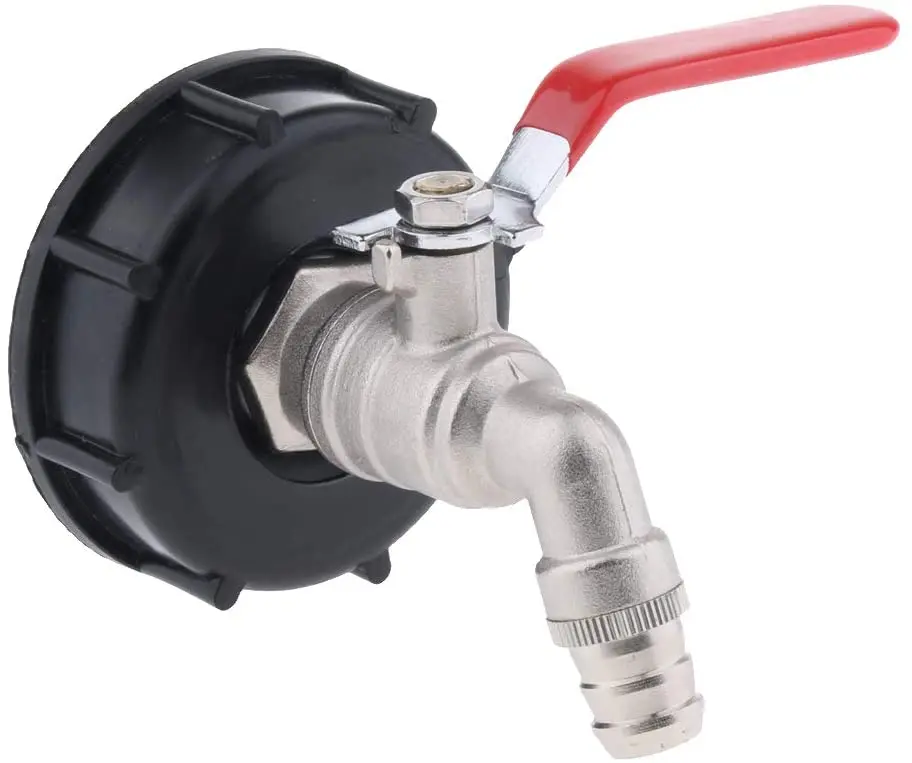Ibc Tank Valve S60x6 Drum Drain Adapter To 3/4" Brass Garden Tap With ...