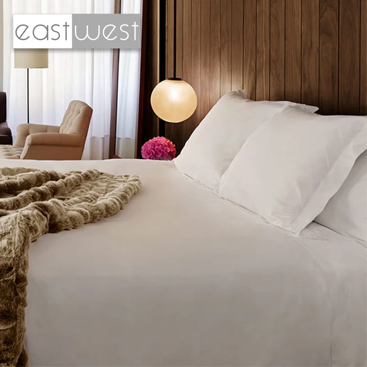 5 Star Ritz Carlton Hotel Bedding Sheet Set Supplier