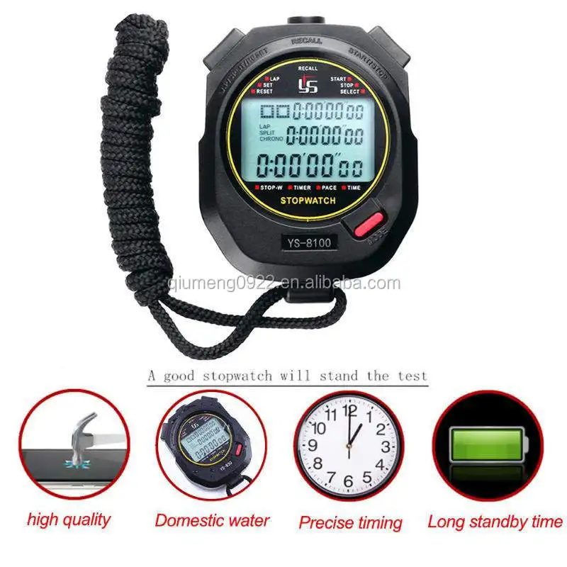 Training Timer Chronograph Stop Watch Digital Stopwatch Timer ...