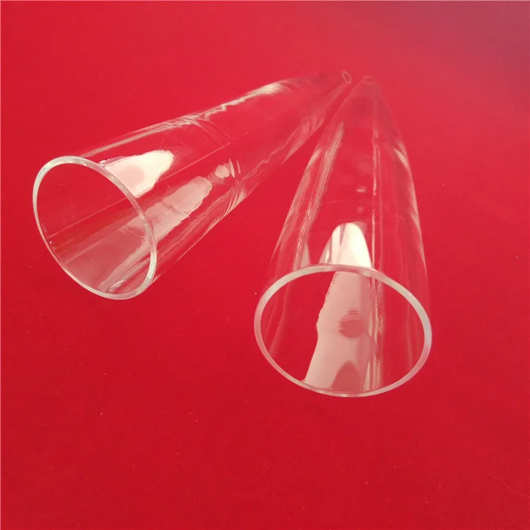 High Temperature Resistant Transmission Quartz Lab Tube Straight Glass ...