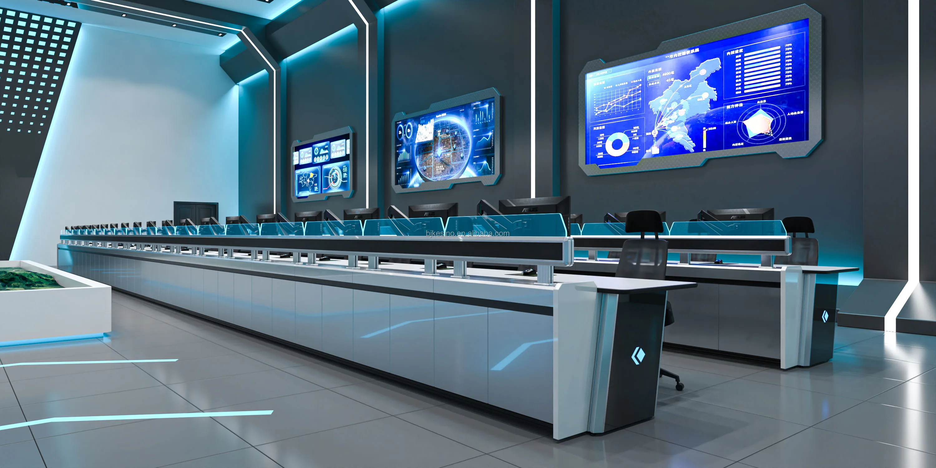 Kesino Operational Command Center Control Room Consoles - Buy Smart ...