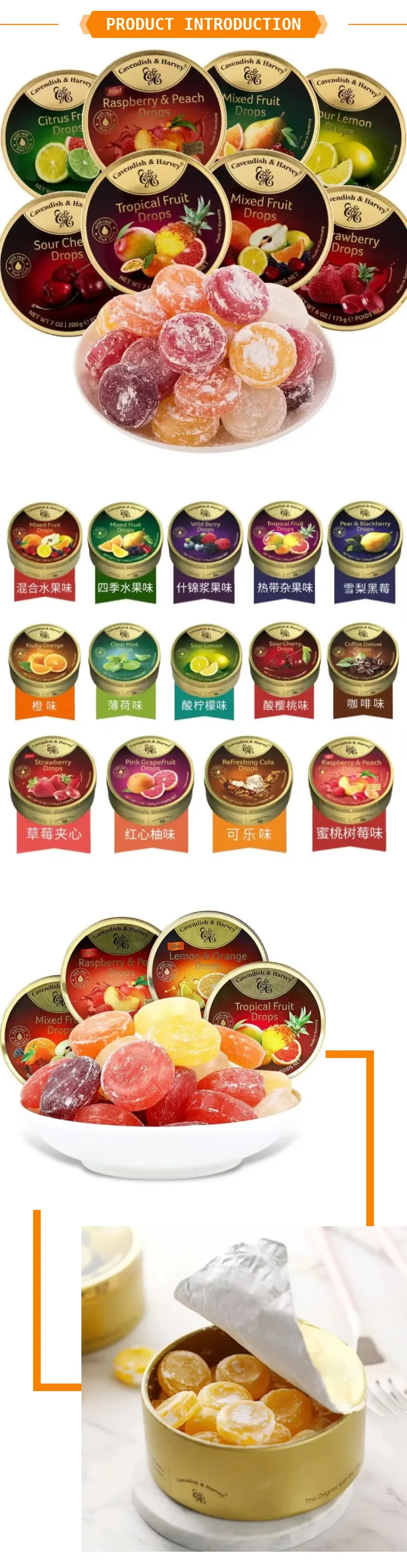 German 200g Mixed Flavor Fruit Candy Filled Candy Candy Mixed Flavor ...