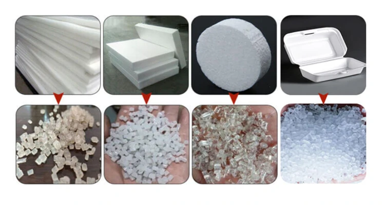 EPS XPS Foam Recycling Pelletizer Machine Expanded Polystyrene ...