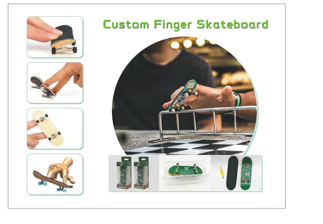 Wholesale Custom Logo Packing Tech Deck Finger Skateboard Mini Bamboo ...