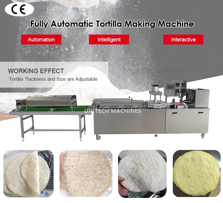 Spring Roll Burritos Flat Bread Industrial Tortilla Roti Bread Maker ...