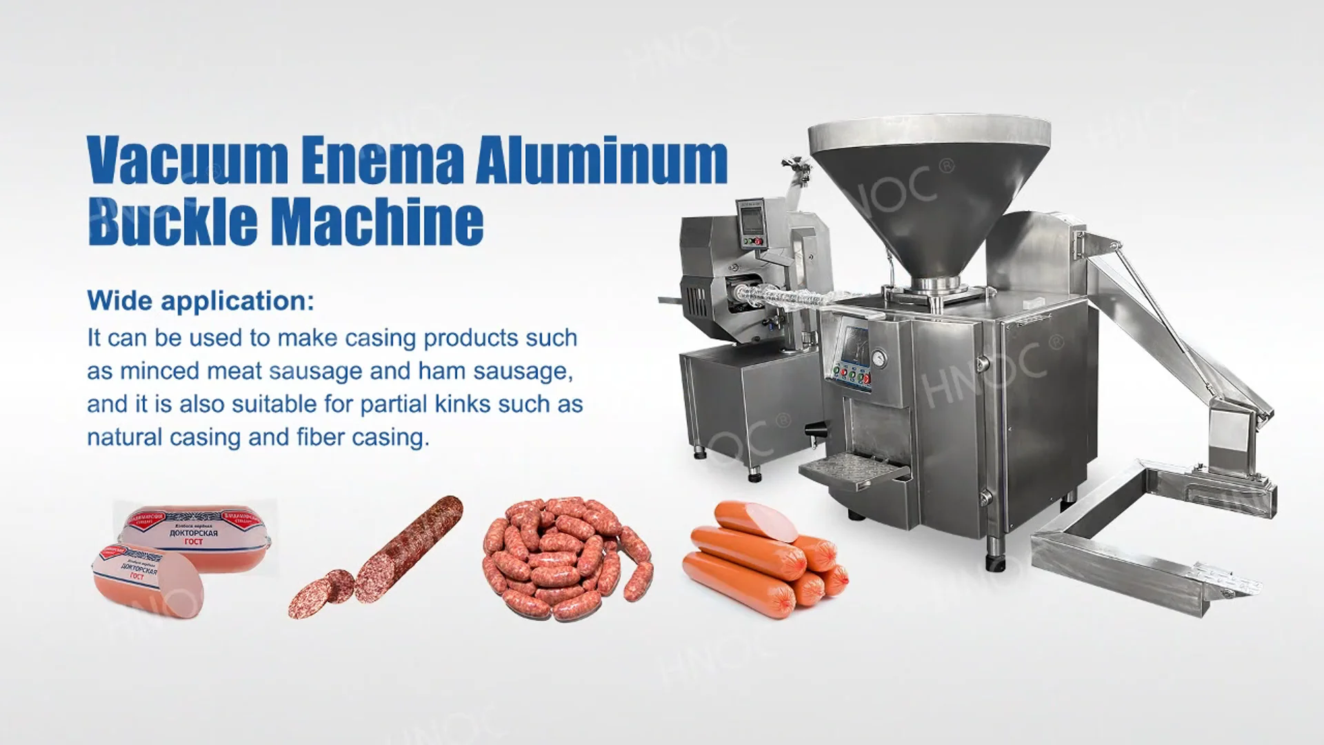 Hnoc Small Vacuum Dosing Sausage Fill And Linking Stuffer Machine Price ...