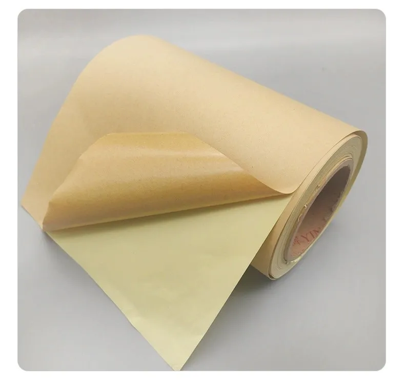 Kraft Paper Label Jumbo Roll 70g Brown Kraft Paper Self Adhesive Label ...