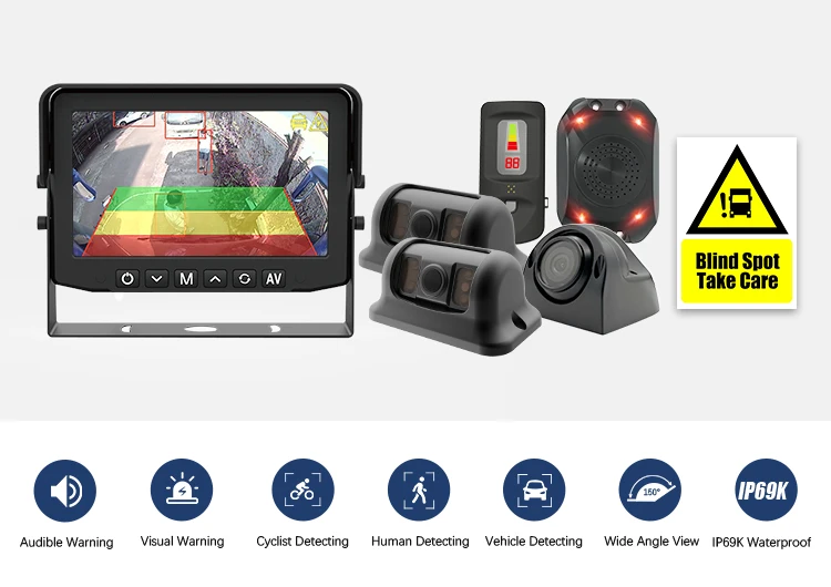 MCY DVS Safe Solution - AI Blind Spot Detection for Trucks