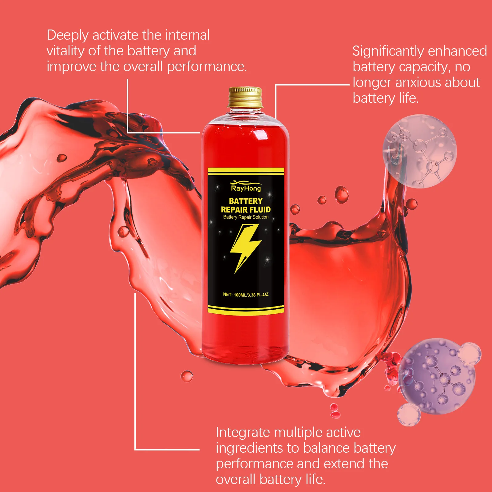 Rayhong Electric Vehicle Battery Repair Fluid - Improves Performance ...