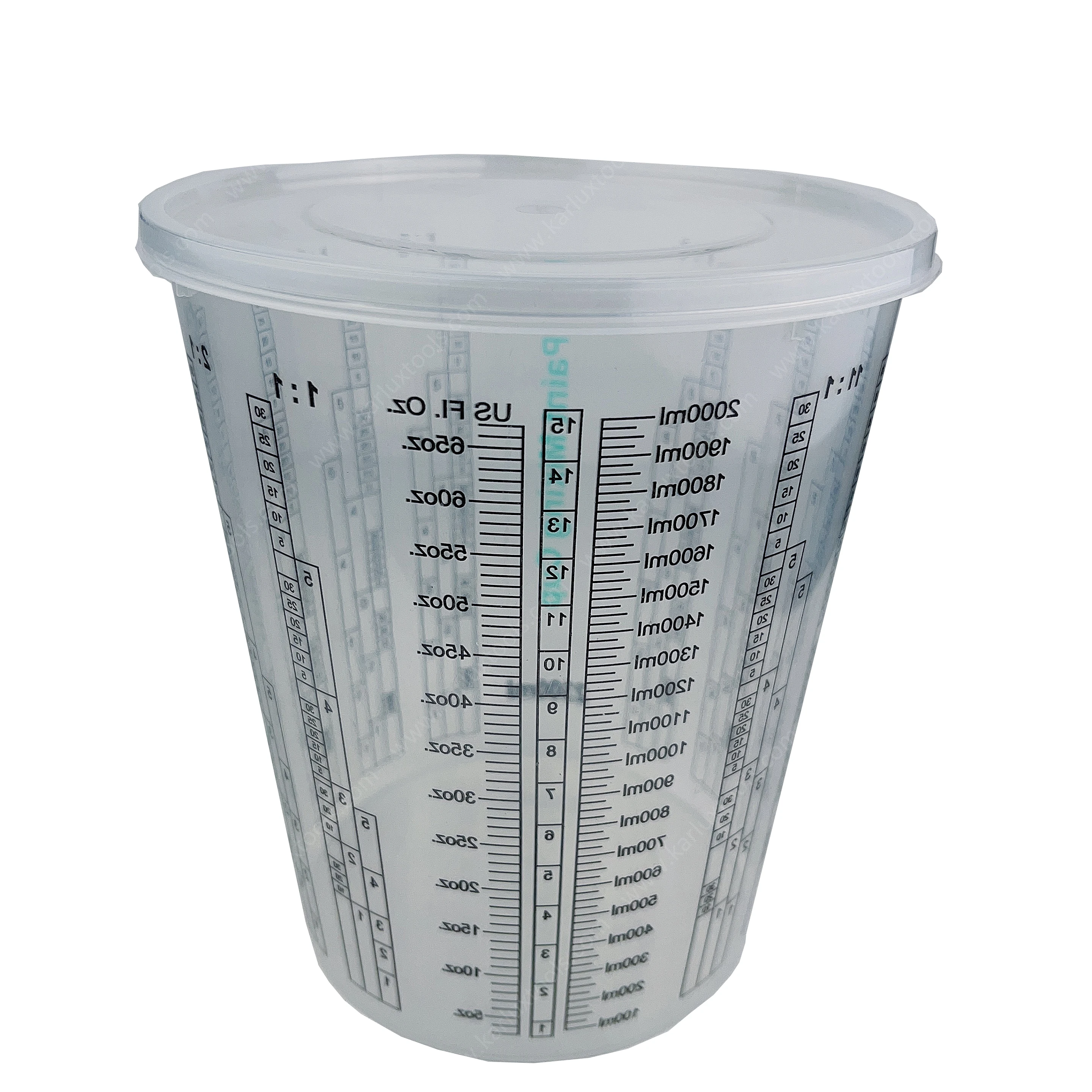 2300ml Plastic Graduated Cups Disposable Measuring Cups Resin Mixing ...