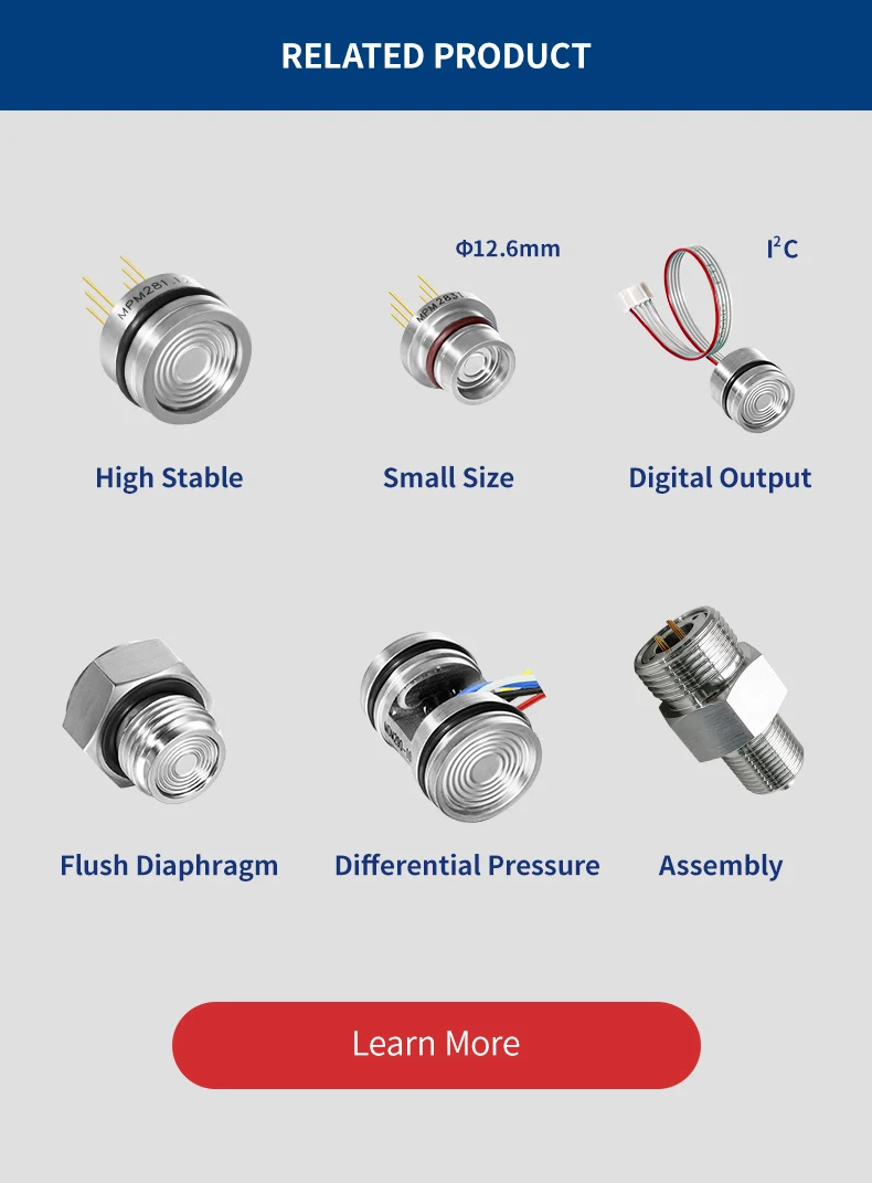 Micro Sensor Piezoresistive Pressure Sensor Silicon Oil-Filled Voltage ...
