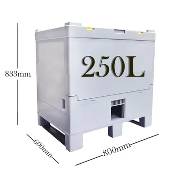 250l Juice Carton Beverage Liquid Packaging Ibc Plastic Pp Foldable Box ...