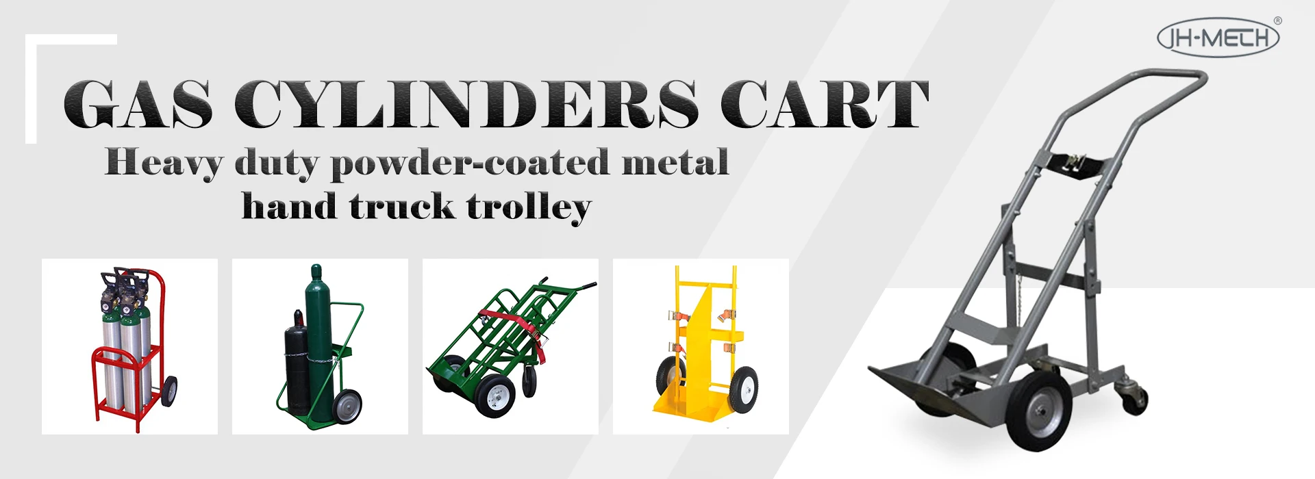 Jh-mech Gas Cylinder Cart - Durable, High-Capacity Trolley