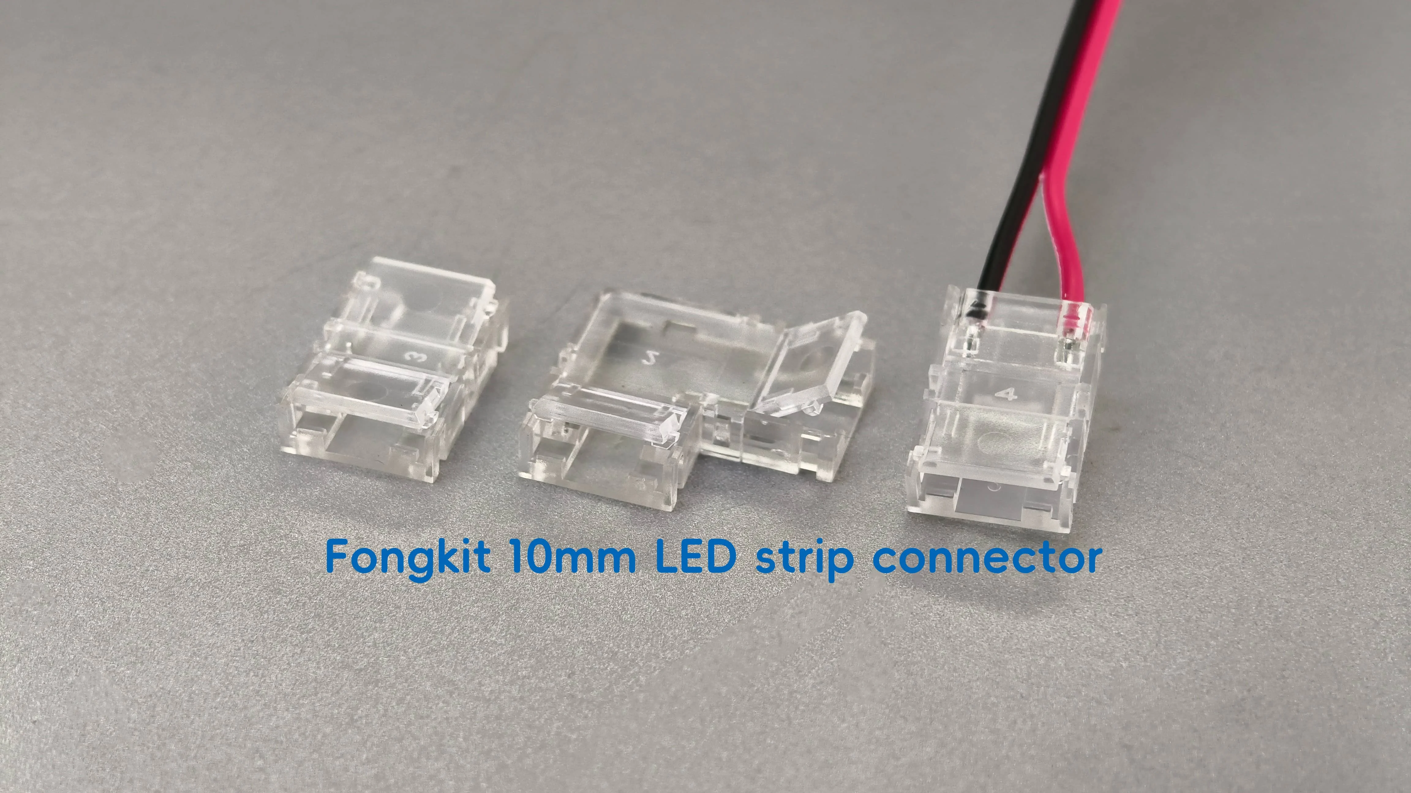 2pin Solderless Led Strip Connector 5mm/8mm/10mm Wire To Wire,Strip To ...