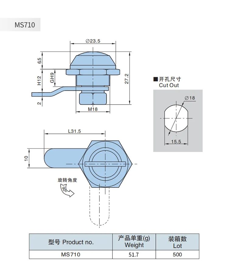 Hengzhu Cam Lock for Panel MS710 Cabinet Cam Lock| Alibaba.com
