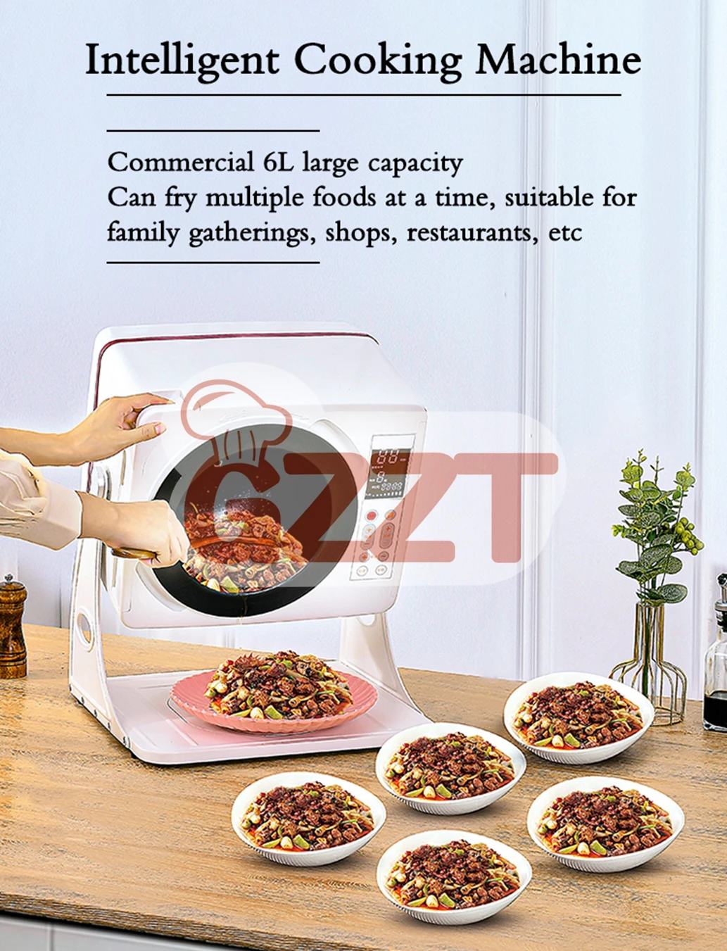 GZZT Smart Cooking Machine - 6L Multifunctional Electric Cooker