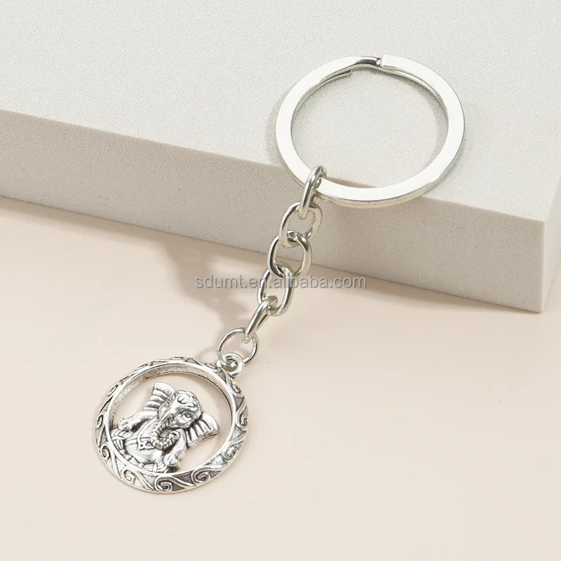 Keychain Animal Key-ring Cat Elephant Carrot Rabbit Dog Key Chain ...