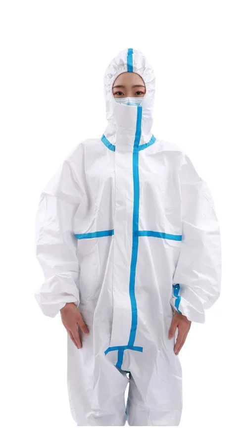 Cat 3 Type 5/6 Body Suits Disposable Coveralls Complet Body For Oil ...