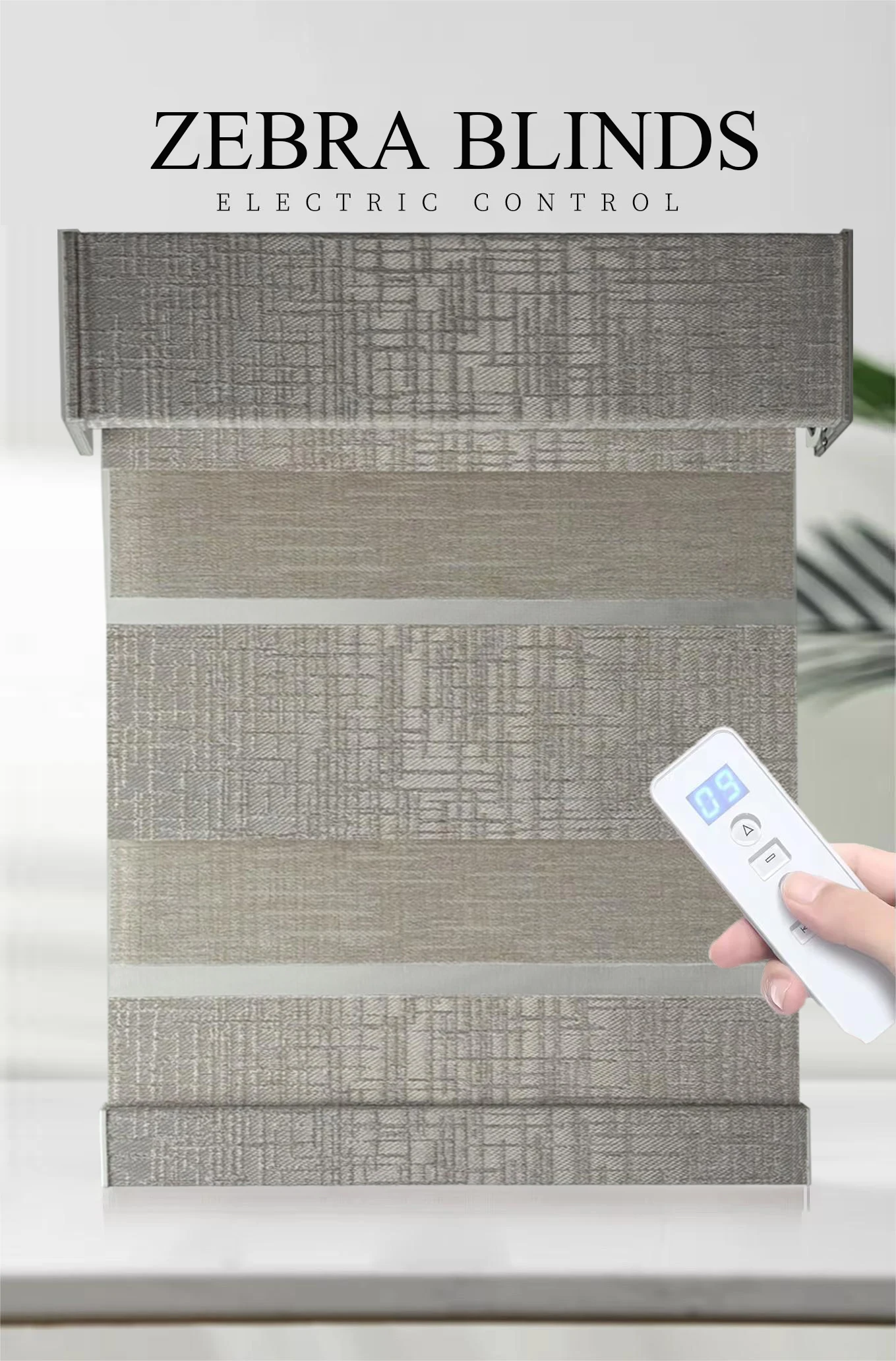Fabric Bioclimatic Pergola zebra Blinds Motorized Roman Curtain Blind ...