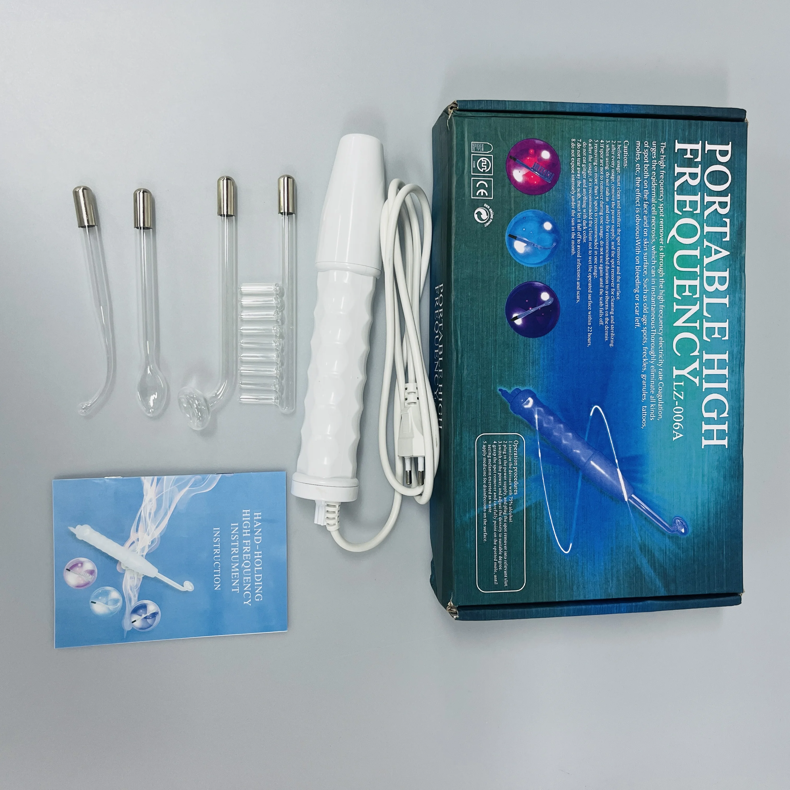 Alibaba.com: Portable high frequency facial wand with 4 argon sticks ...