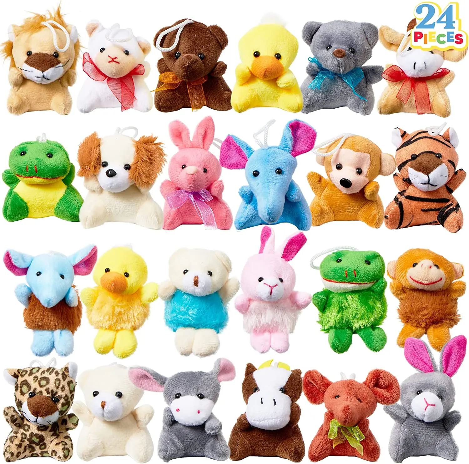 Kawaii Plush Animal Toy Cute Small Animals Plush Keychain Decoration for Themed Parties Stuffed Animal Keychain