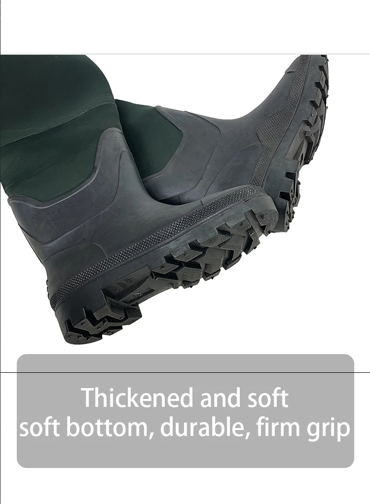Waders Boot Foot Waders Sbr Bootfoot Hip Wader Wear-resistant Fishing ...