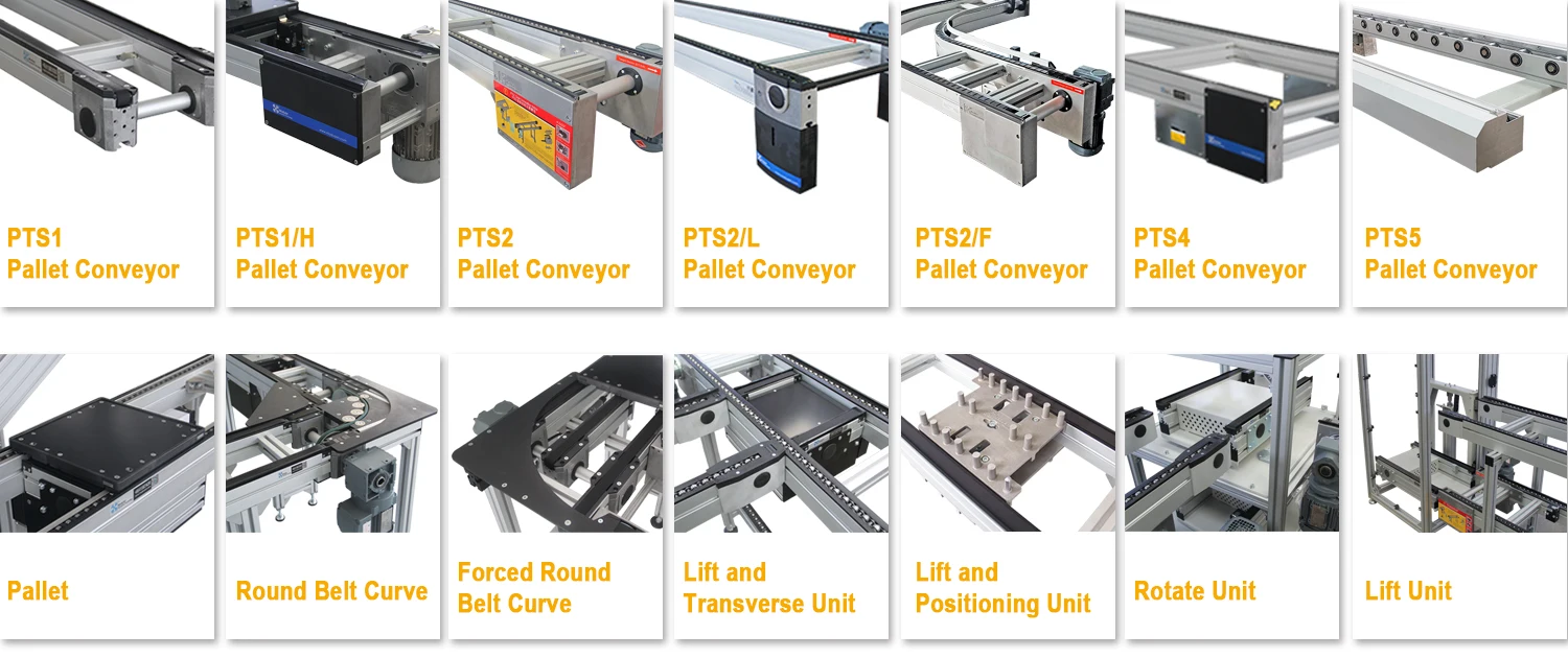 Top Quality Aluminium Profile PTS2 Double Speed Chain Conveyor