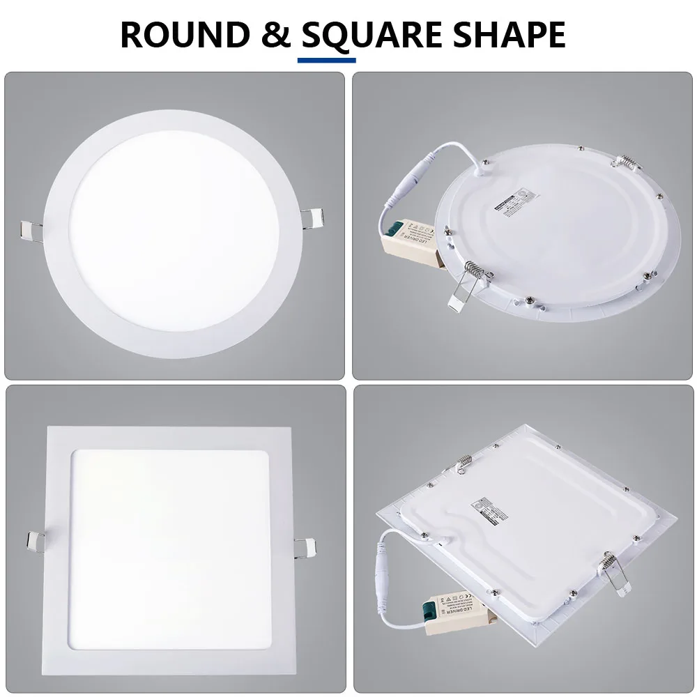 Ce Emc 6w 12w 18w 24w Recessed Led Spot Panel Light - Ultra Slim