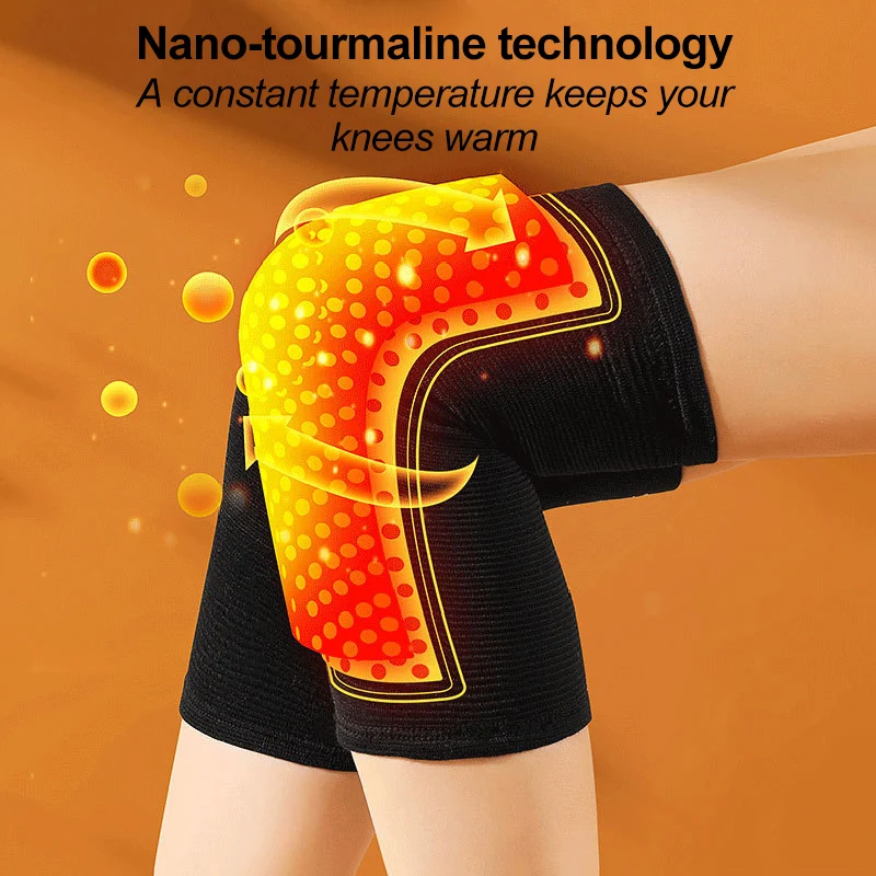 Wormwood Self-Heating Knee Brace Sleeve - Supportive Tourmaline Knee ...
