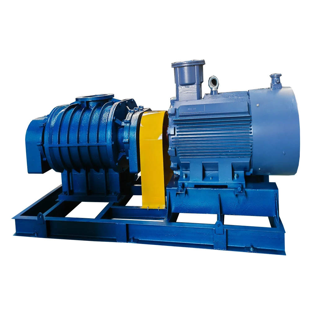 Sewage Aeration Three-leaf Roots Blower Organic Fertilizer Aeration ...