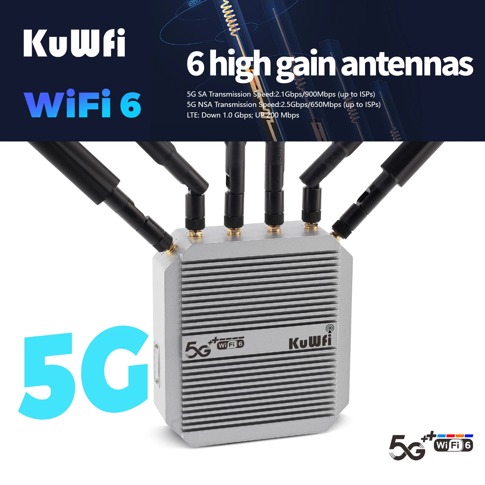 Data Terminal Kuwfi Outdoor 5g CPE - Smart Wifi Router